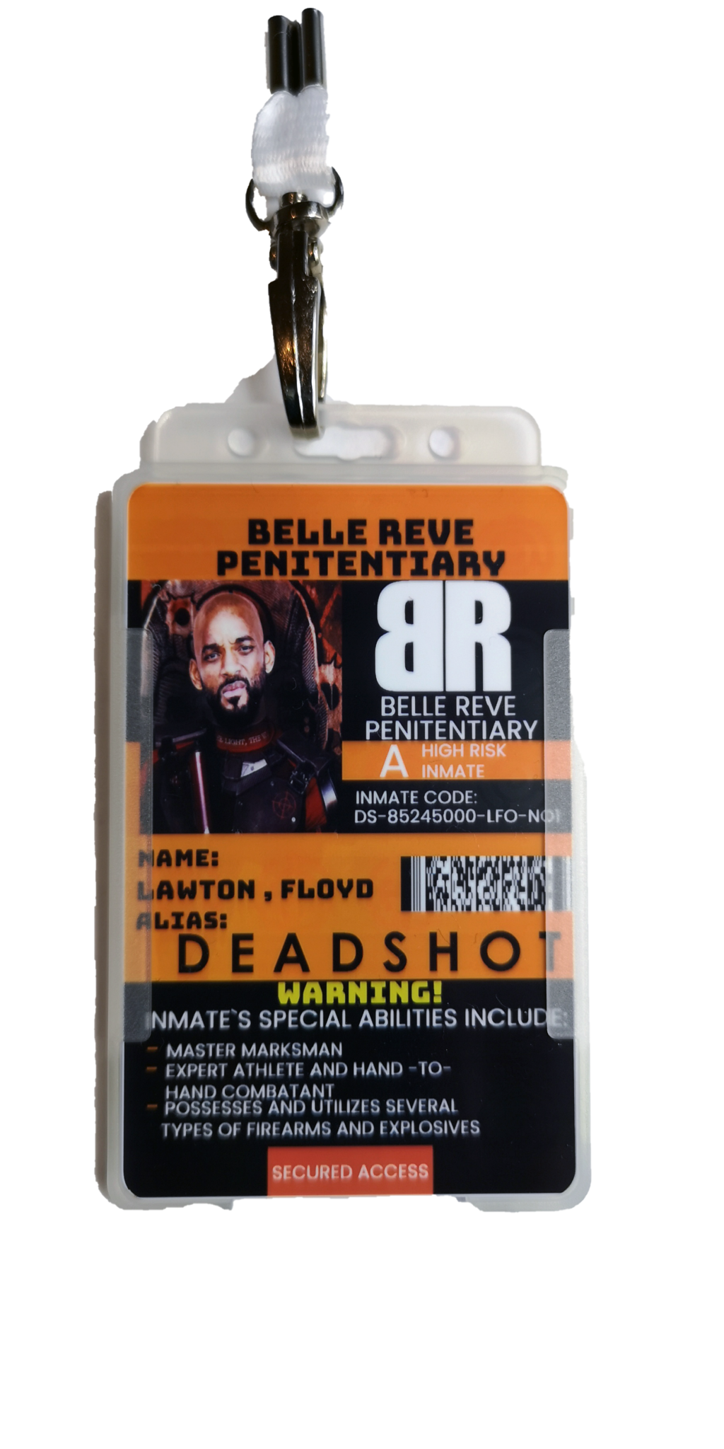 Belle Reve penitentiary 'suicide squad' inmate ID cards - NS DESIGN
