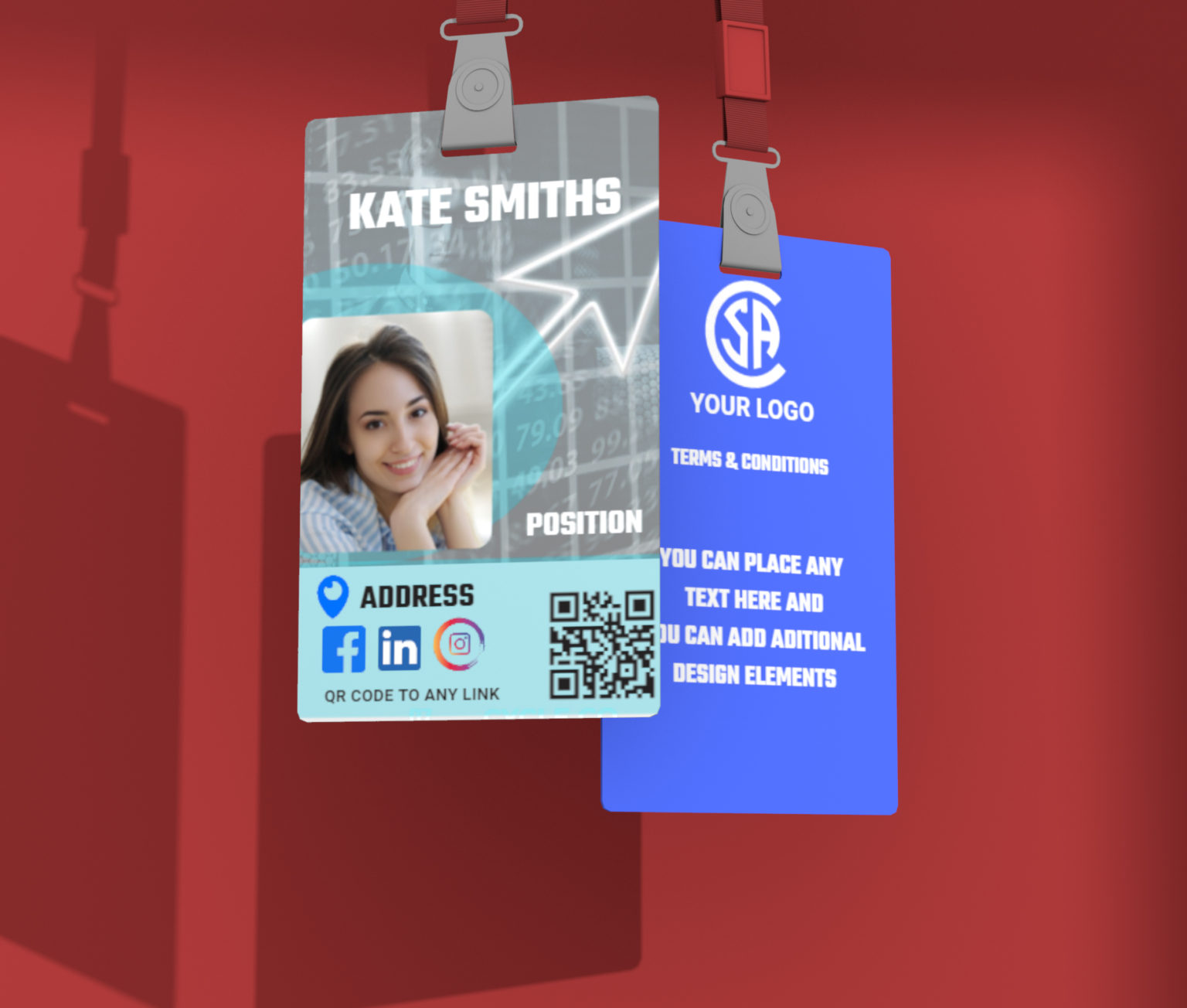 Custom portait badge - NS DESIGN