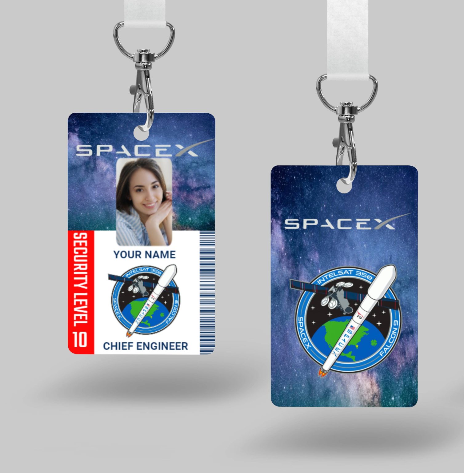 SpaceX Cosplay ID card V1. - NS DESIGN