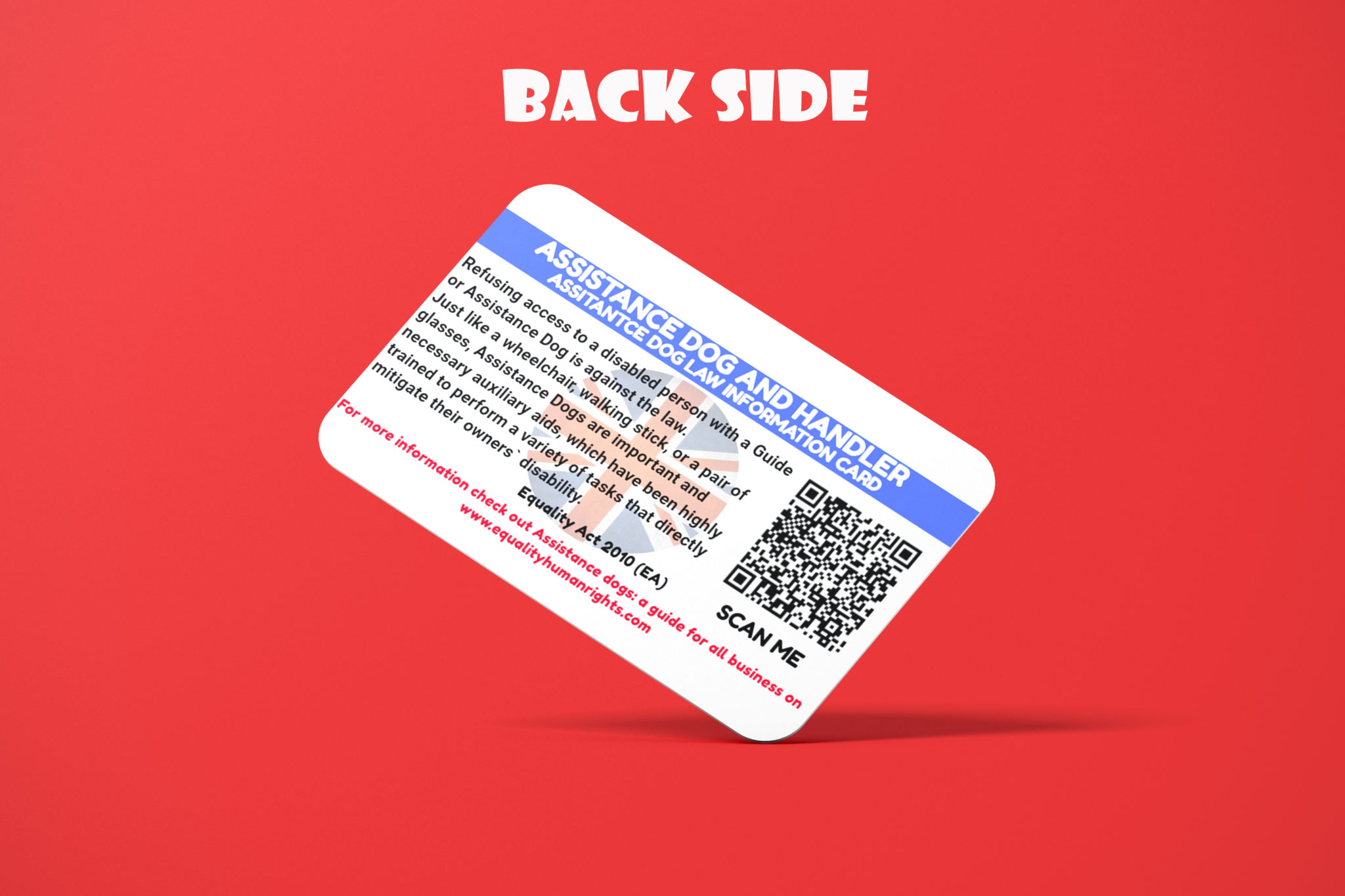 Assistance Dog UK Law Card with Equality & Human Rights Commission ...