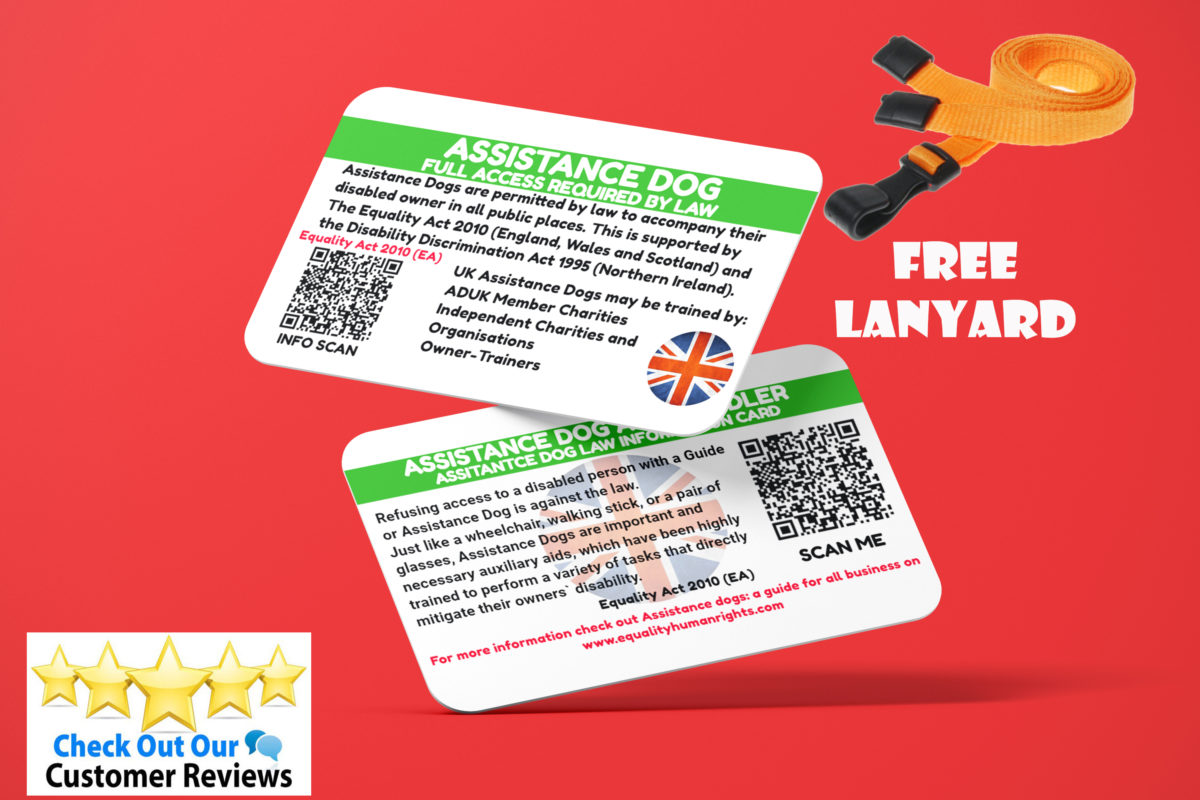 Assistance Dog UK Law Card with Equality & Human Rights Commission ...