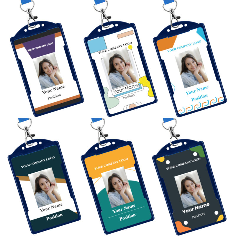 Personalized portrait ID card photo, logo, name and position - NS DESIGN