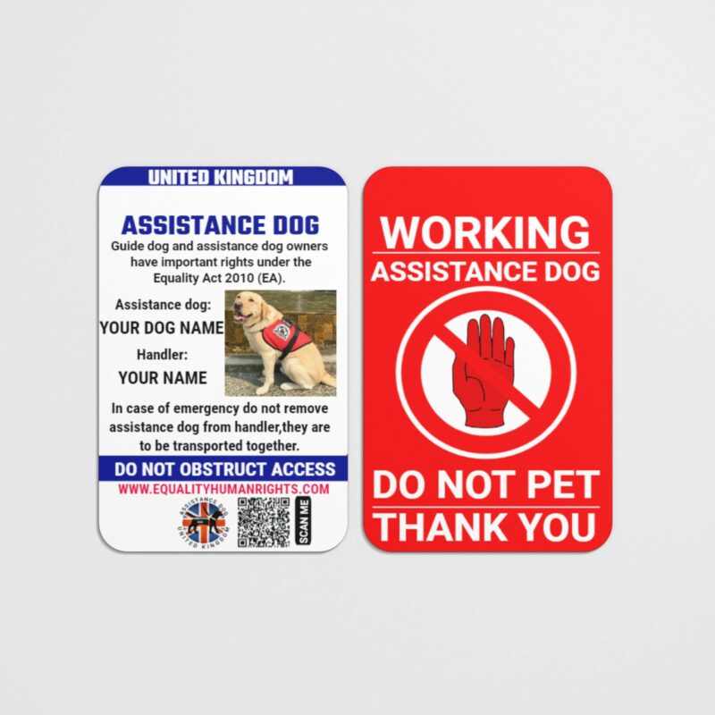 Assistance Dog - Service Dog - Law Card - Do Not Pet - NS DESIGN