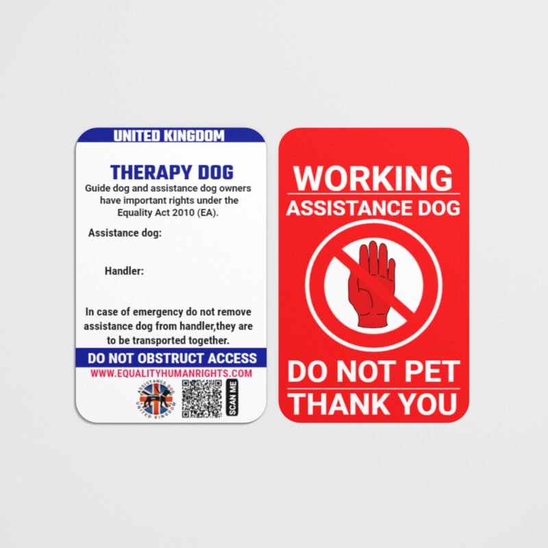 Assistance dog in training law card – NS DESIGN