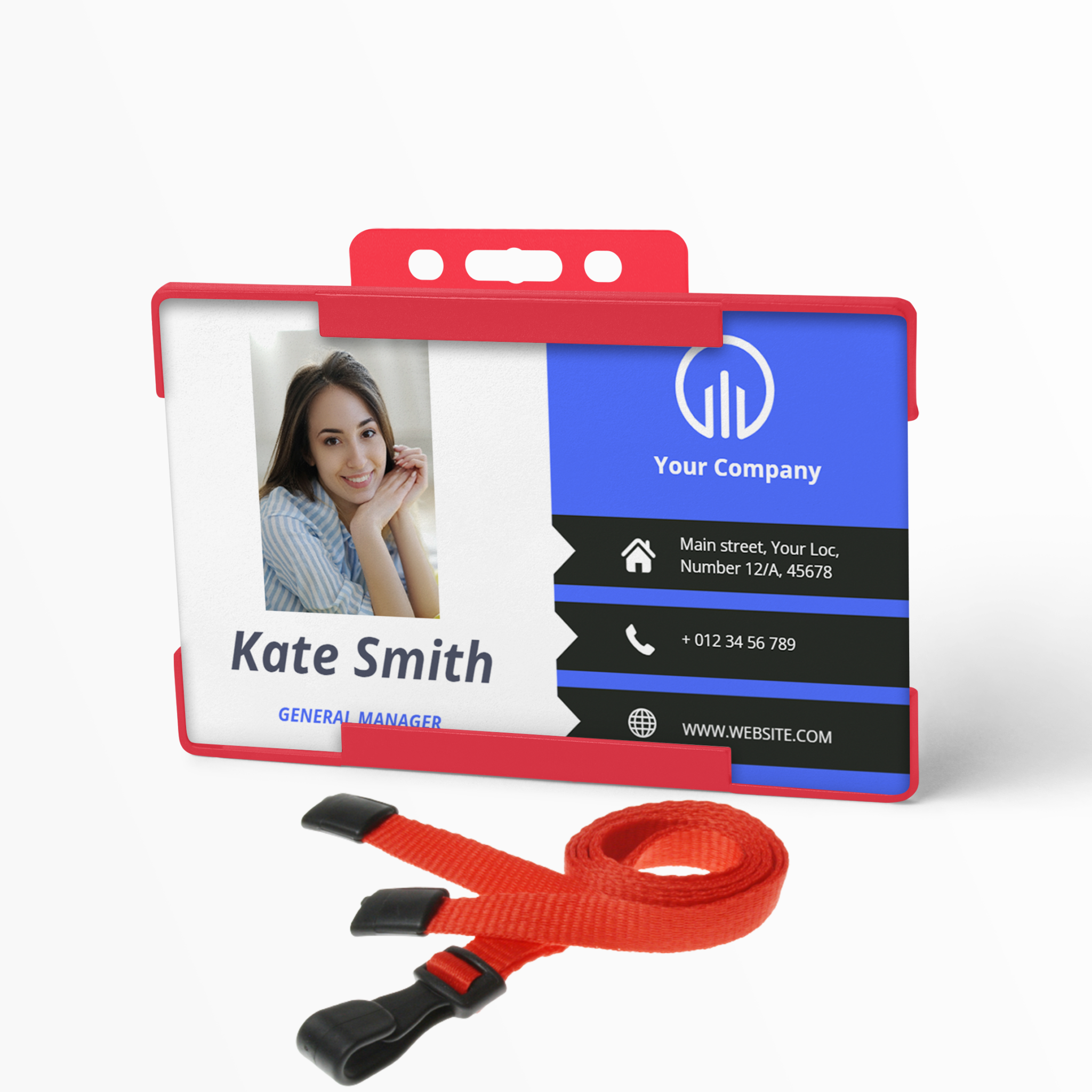 Football Player ID Card and Lanyard for Children - NS DESIGN