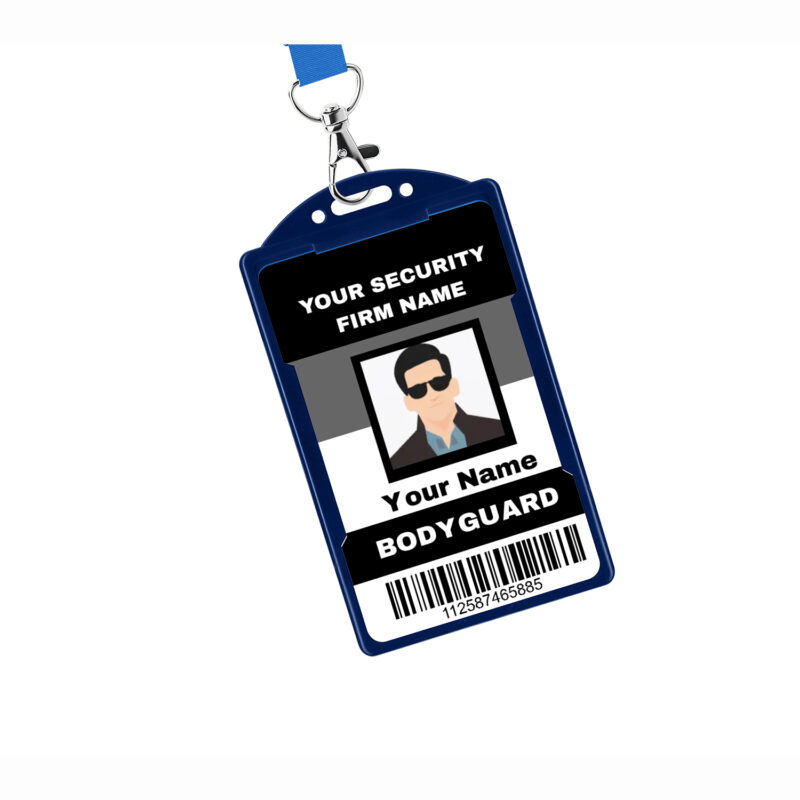Name and Photo Security Bodyguard ID Card Badge - NS DESIGN