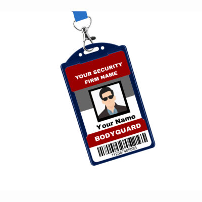 Name and Photo Security Bodyguard ID Card Badge - NS DESIGN