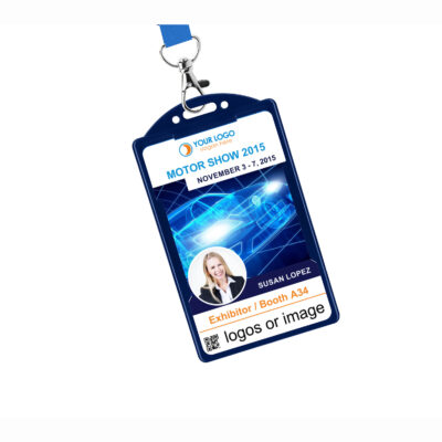 Portrait ID card for exhibitions - NS DESIGN