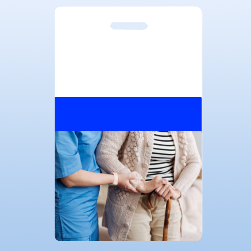 Care Worker Portrait ID Card - NS DESIGN