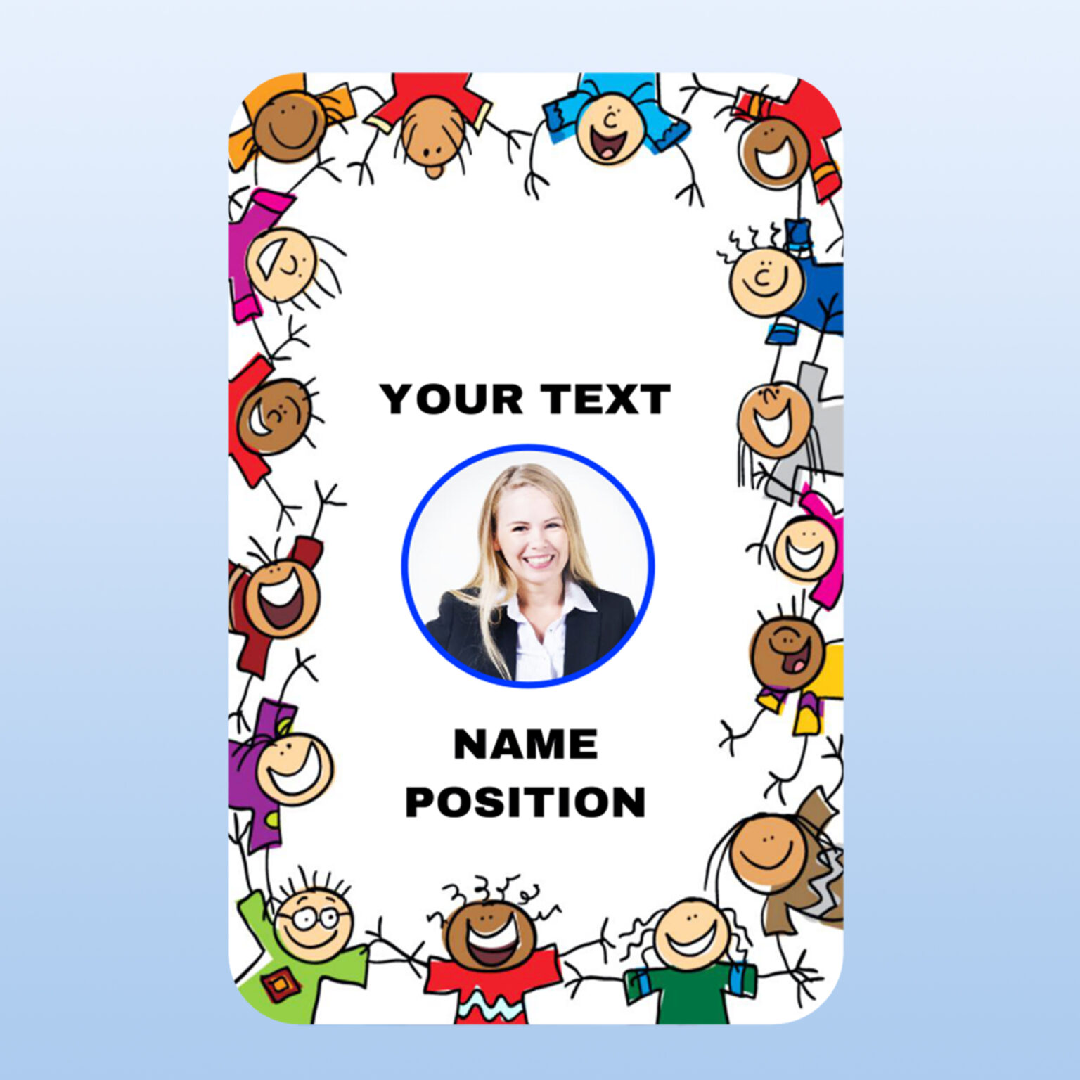 Teacher - Teacher Assistance ID Card - NS DESIGN