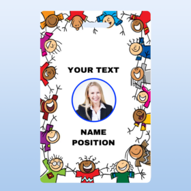 Football Player ID Card and Lanyard for Children - NS DESIGN