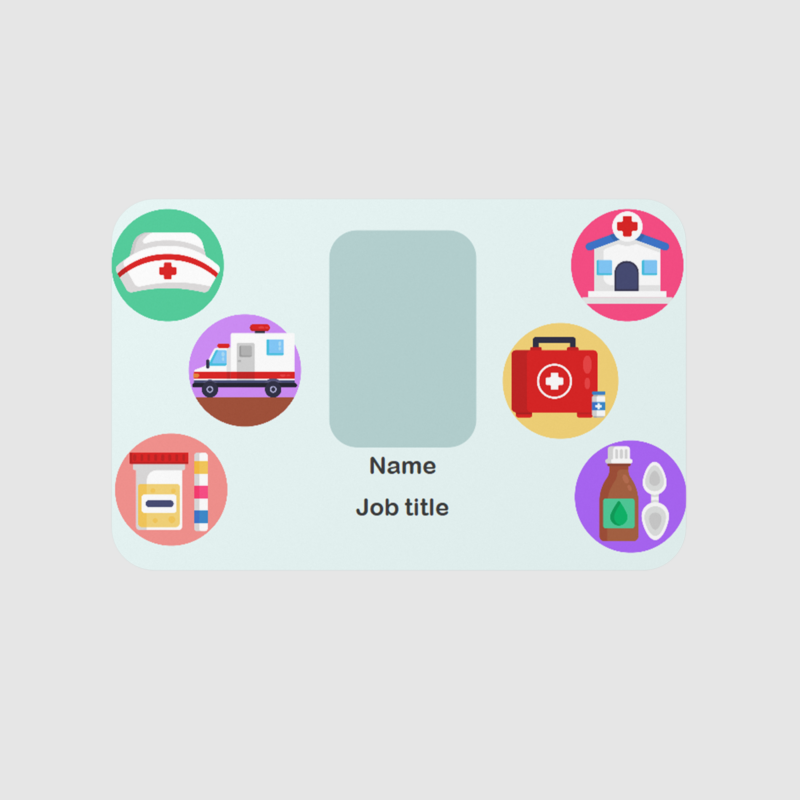 Football Player ID Card and Lanyard for Children - NS DESIGN