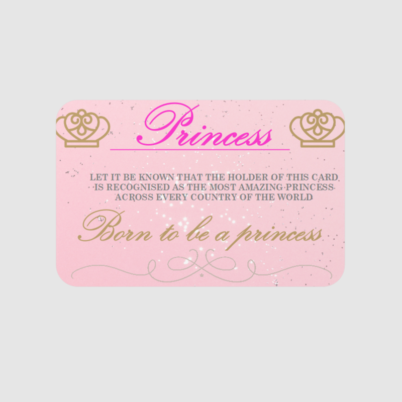 Princess Novelty ID Card & Lanyard for Children pc1 - NS DESIGN