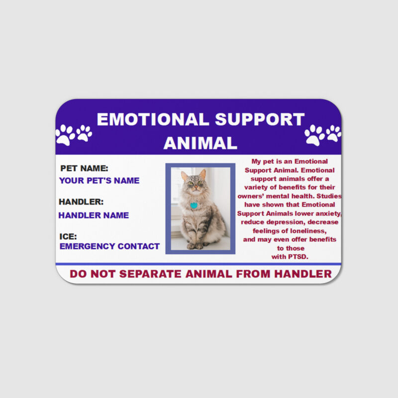 Emotional Support Pet ID Card AC3 - NS DESIGN