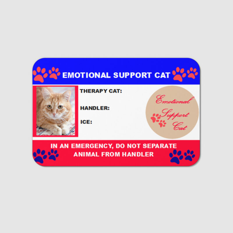Emotional Support Cat ID Card CT1 - NS DESIGN