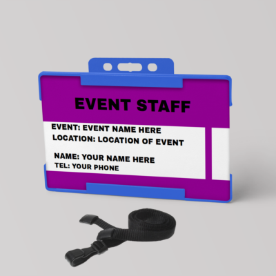 Staff ID Card curtain vector background - NS DESIGN