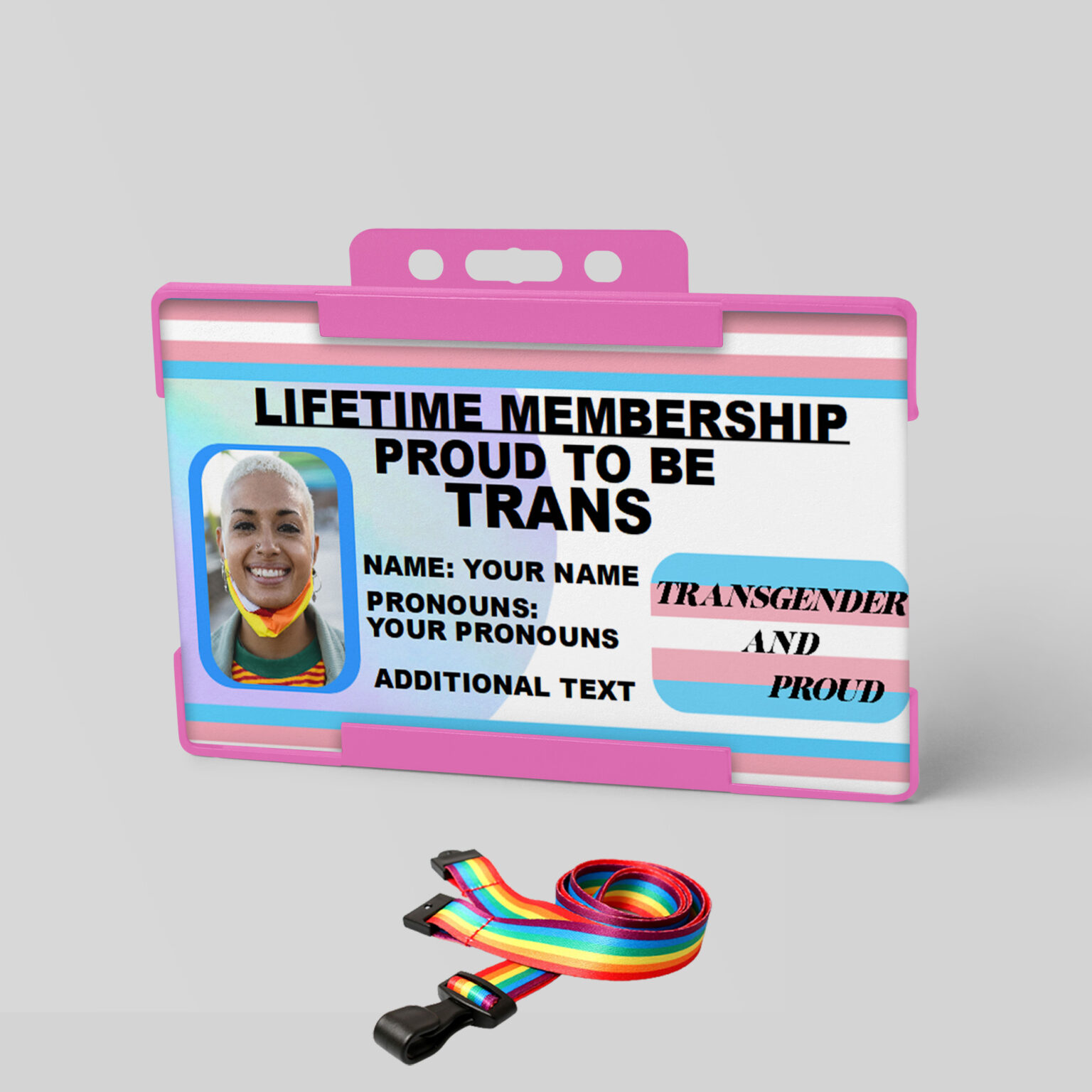 Staff ID Card-wave vector background – NS DESIGN