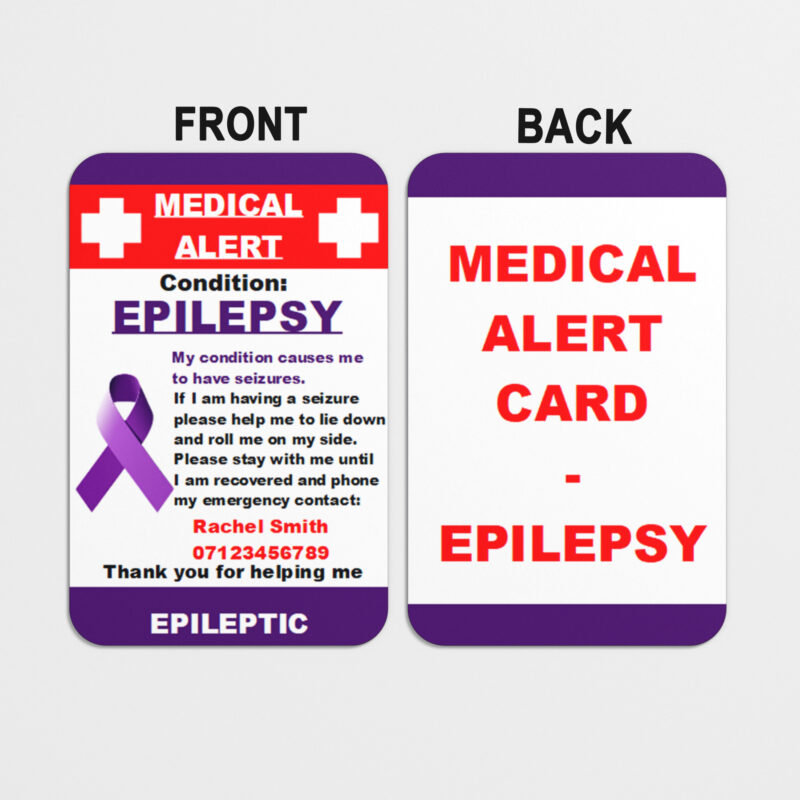 Epilepsy Medical Card - NS DESIGN