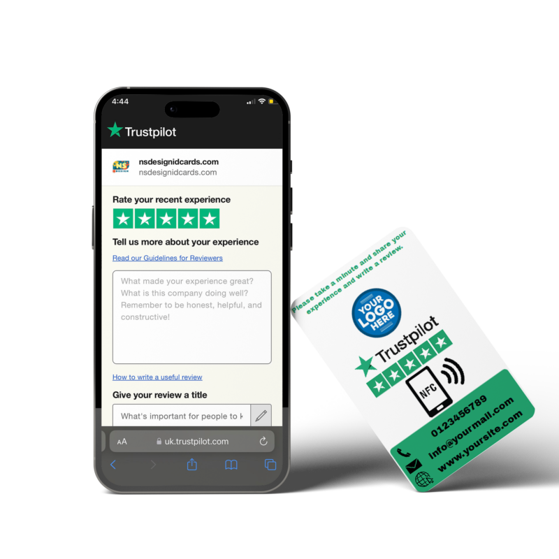 NFC Trustpilot Tap to Review Card - NS DESIGN